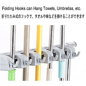 Movable Broom Mop Holder,Floor Standing Cleaning Tool Cart Storage,Cleaning Supplies Organizer, Mop Drain Rack,Umbrella Stand,for Garden Garage Schools, Hospitals, Factories, Hotels ( Size : 5 slots )