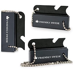 The Friendly Swede Magnesium Fire Starter Kit - Firestarter, Flint and Steel Fire Starter Kit, Flint Fire Starter Survival Tool, Camping Fire Starter, Fire Steel, Flint Striker, Fire Striker (3 Pack)