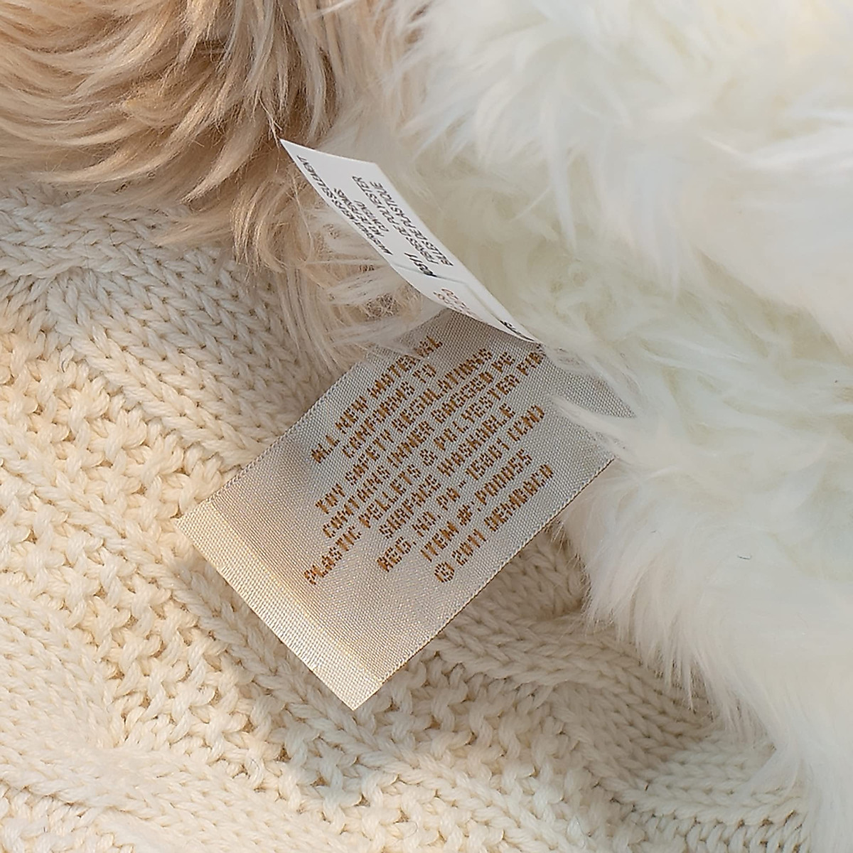 DEMDACO Small Maltipoo Dog Curly Light Brown White Children's Plush Stuffed Animal Toy