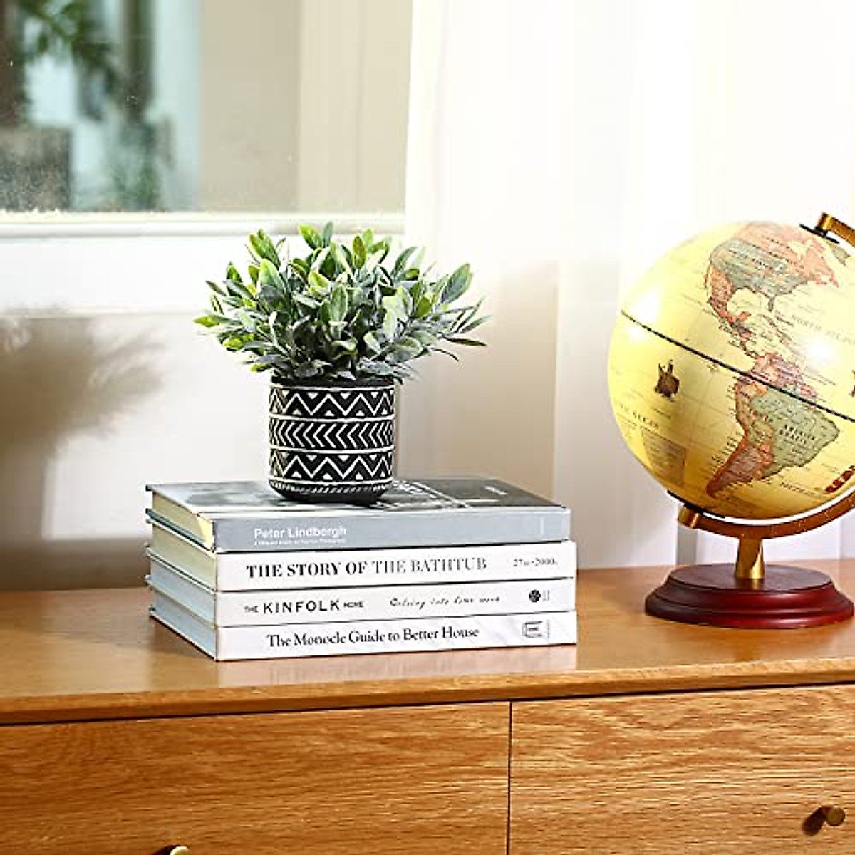 Kazeila 3 Pack Potted Fake Plants Artifical Snake Plant,Greenery Eucalyptus Leaves Plant and Flocked Sage Plant,Faux Desk Plants for Indoor Home Office Farmhouse Kitchen Bathroom Table Decor