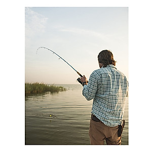 Temple Fork Outfitters TFO 3-Piece Angler Fast Action Freshwater/Saltwater Fishing Spinning Rods, 7ft H 3pc