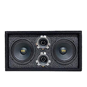 Bass Rockers 6.5" Loaded Chuchera Box with 6.5" Outdoor Home & Speakers & Tweeters 800W - Best for Car UTV, ATV, Camper, DJ, Pro Audio Use