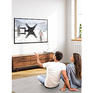 Mounting Dream UL Listed TV Mount Swivel and Tilt for Most 13-42 Inch TVs, Full Motion TV Wall Mount Bracket with Articulating Arm, Max VESA 200x200mm, Loading 50 lbs, MD2465