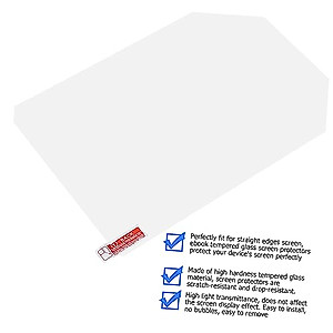 UKCOCO Clear Protective Film 2pcs Reader Tempered glass film ebook screen cover film tempered glass clear clear protective film protective film Screen ebook reader tempered glass film