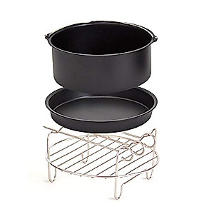 Dash 6-Piece Air Fryer Accessory Kit, 2 Quart, Compact