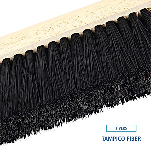Boardwalk BWK20224 2.5 in. Black Tampico Fiber Bristles 24 in. Brush Floor Brush Head