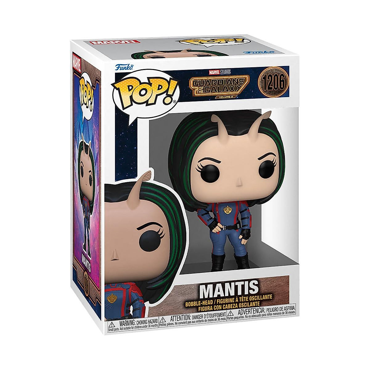POP Marvel: Guardians of The Galaxy Volume 3 - Mantis Funko Vinyl Figure (Bundled with Compatible Box Protector Case), Multicolored, 3.75 inches