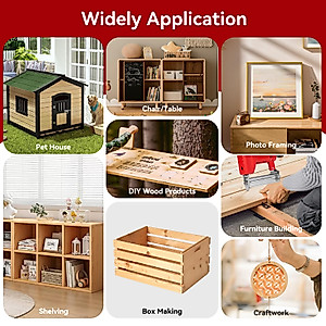 Excecar 18GA Electric Nail Gun + 2 Battery Powered, 2 in 1 Cordless Brad Nailer Staple Gun with 500pcs 1-3/16 inch Brad Nails and 500pcs 3/4 inch Staples for Home Improvement, Woodworking, DIY