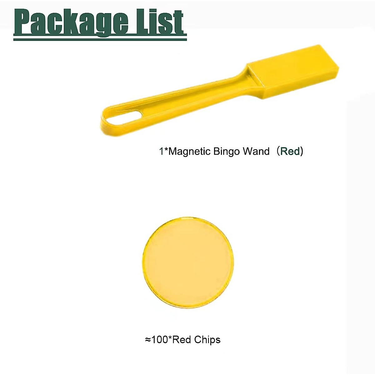 Dacefloy Magnetic Wand and 100 Bingo Chips Educational Learning STEM Kit Magnet Tool for Science Experiment,Classroom Game, Sensory Bins