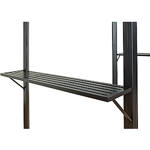 Anraja Grill Gazebo 8x6ft Outdoor BBQ Gazebo Hardtop Canopy Double Roof Aluminum with Shelves Serving Tables for Patio Lawn Deck Backyard and Garden (Grey)