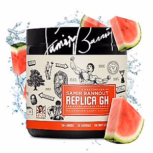 Replica Gh – Muscle Building GH Boosting Powder – Hormone Optimizer & Muscle Growth Dietary Supplement – Exclusive OSL Mr. Olympia Samir Bannout Collaboration – Watermelon Candy Flavor – 20 Servings