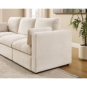 VANOMi Modular Sectional Sofa, Convertible Sleeper Sofa Modular Sectional Sofa Bed with Ottoman, 6-seat Sectional Sofas for Lving Room