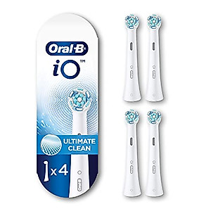 Oral-B iO Ultimate Clean Replacement Brush Heads, White, 4 Count