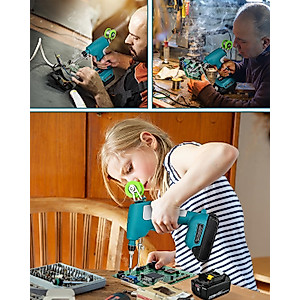 Cordless Soldering Iron Kit for Makita 18v LXT Battery,75W LED Digital Solder Iron Soldering Gun with 5pcs Tips,50g 0.04” Solder Wire for any Hobby Enthusiast (Battery not included)