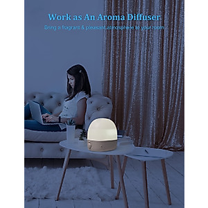 2.5 L Small Humidifiers for Bedroom Kids, Nursery, 26dB Quiet Ultrasonic Cool Mist Humidifiers for Baby, 3-IN-1 Air Humidifier with Essential Oils, Easy Clean, Night Light, Plant, Auto Shut-Off, 30H