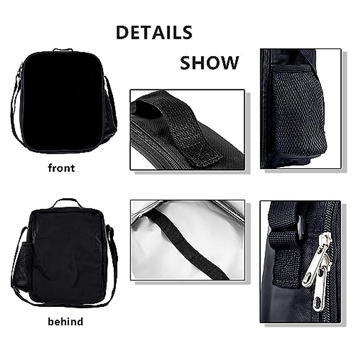 Kids' 3Pcs Backpack Set Insulated Lunch Box Exquisite Pencil Case for Boys and Girls Game-1