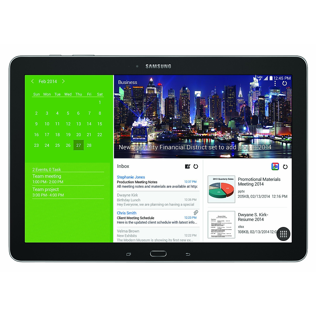 Samsung Galaxy Note Pro 4G LTE Tablet, Black 12.2-Inch 32GB (AT&T)