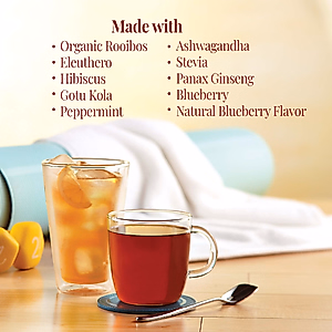 The Republic of Tea Be Well Teas No. 3, Get Charged Herbal Tea For Energy, Refill Pack of 250 Tea Bags