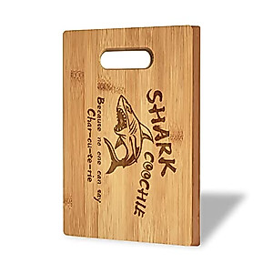 Shark Cootie Charcuterie Cutting Board,Personalized Charcuterie Board,Laser Engraved Bamboo Board,Charcuterie Board for Meat and Cheese (AA, 11‘’)
