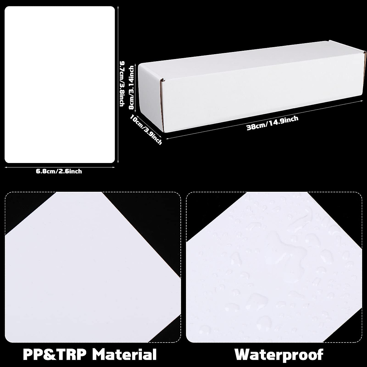 Trading Card Storage Box with Dividers, Cardboard Card Storage Box with 165 Card Dividers, Card Boxes for Baseball Football Sports Cards, and MTG Playing Cards