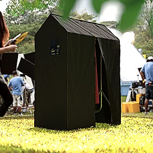 HANGERWORLD Clothes Rack Cover - 4ft Wide, Breathable Nylon, Black with Zipper (Cover Only)