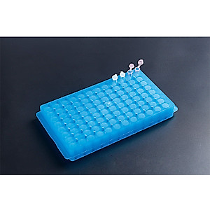 KINNOSE Tube Rack Double Panel 96-Well Polypropylene PCR Centrifuge Tube Holder for Microcentrifuge Tubes 0.2/0.5/1.5/1.8/2.0ml 3Pcs