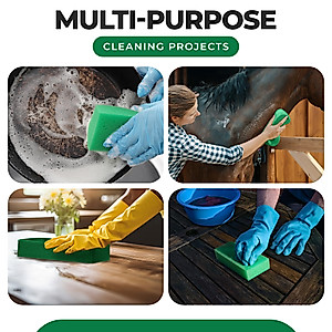 Large Multi-Purpose Sponges - 2 Pack, Perfect for Car Wash & Household Cleaning, Ideal for Tile Grout & Painting