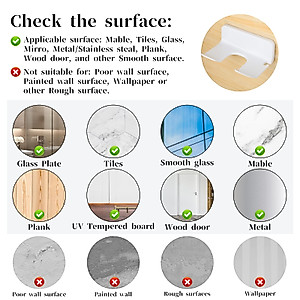 COMNICO Hair Dryer Holder Wall Mounted Self Adhesive Blow Dryer Hanger Hook with Plug Cord Organizer Rack for Bathroom Cabinet Door, Compatible with Most Hair Dryers (White)