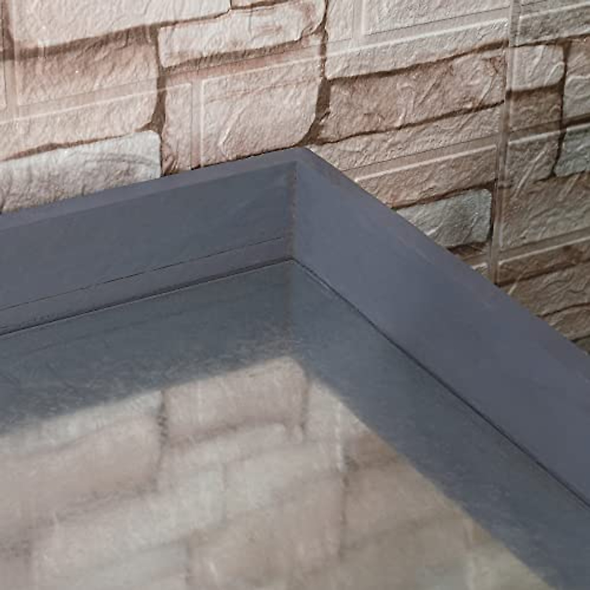 Outsunny Garden Storage Cabinet, Outdoor Tool Shed with Galvanized Top and Two Shelves for Yard Tools or Pool Accessories, Grey