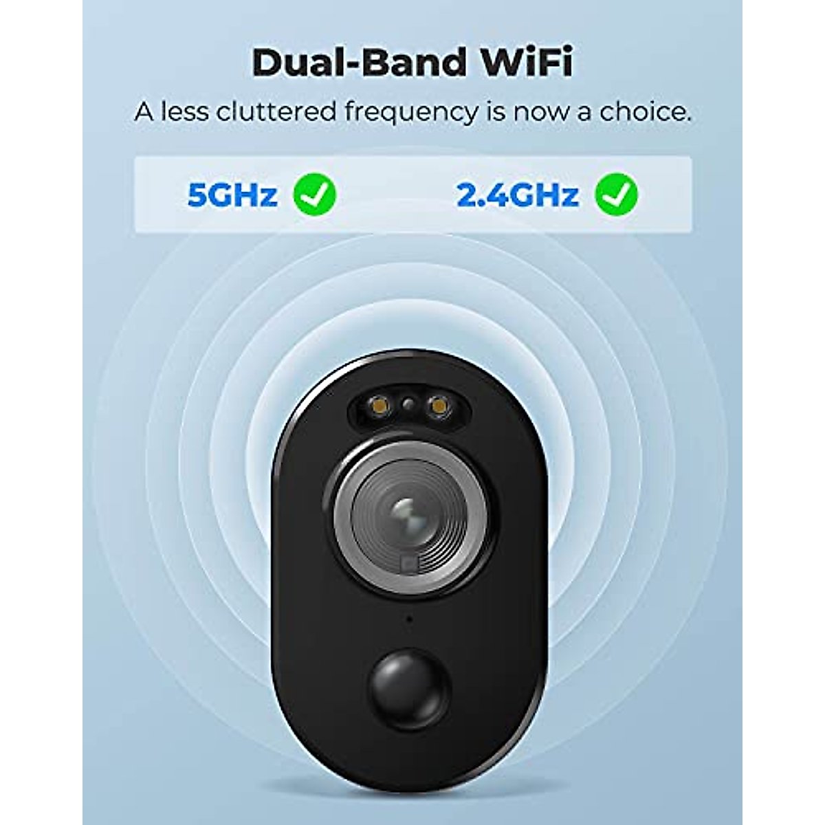 REOLINK Security Camera Wireless Outdoor, 2K 4MP Night Vision with Spotlight, 2.4/5Ghz Dual-Band WiFi, No Hub Needed, Wire-Free Battery Solar Powered, Human/Vehicle Smart Detection, Argus 3 Pro