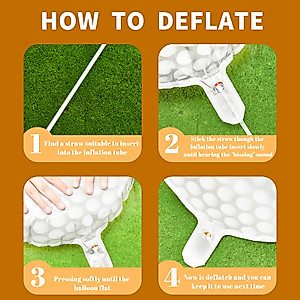 Sosation Golf Ball Balloons Golf Themed Balloons Golf Ball Sports Round Balloons Golf Aluminum Foil Balloons Golf Theme Birthday Decoration for Golf Theme Birthday Party Decoration (6 Pieces)