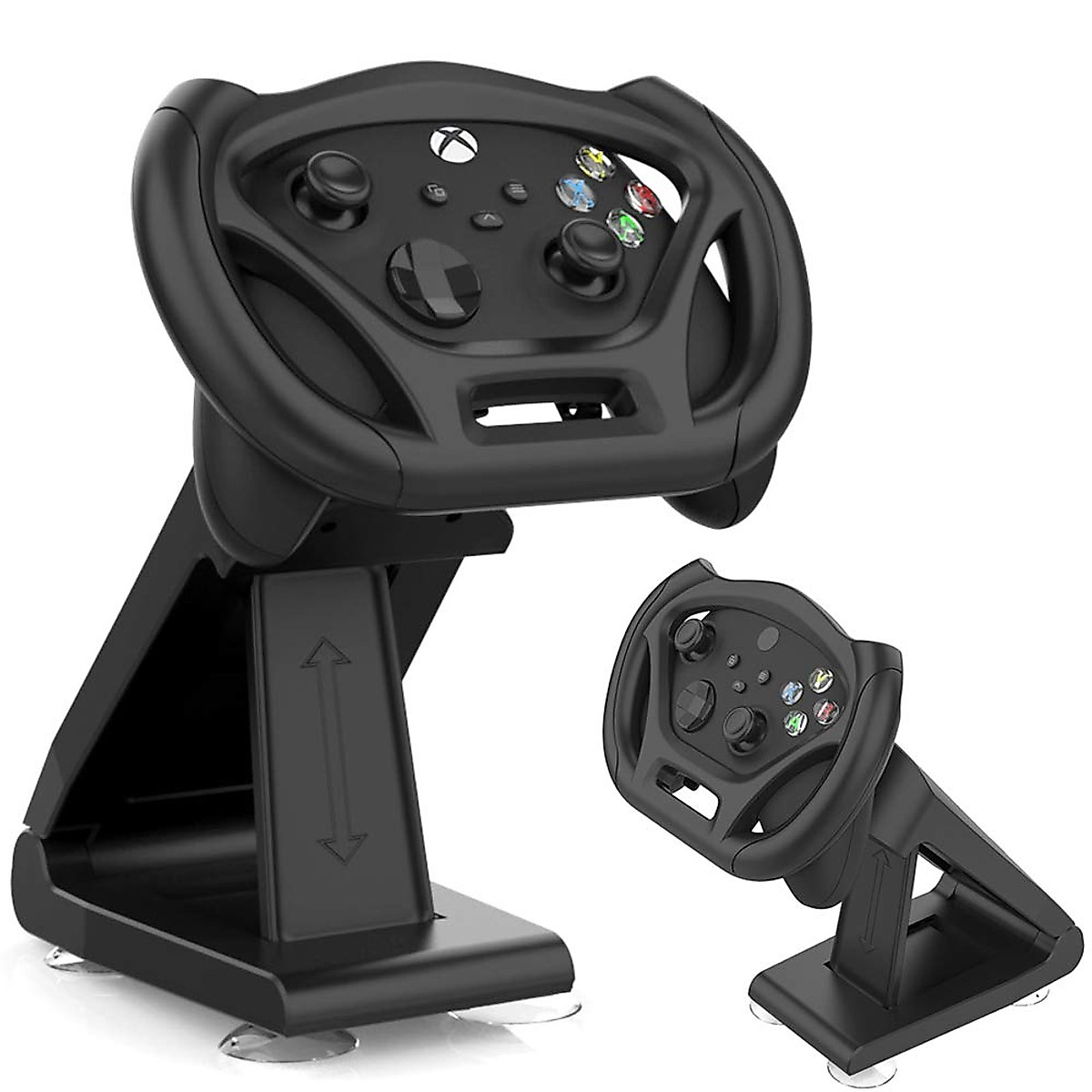 Xbox Series Gaming Racing Wheel, Meagadream Steering Wheel with 4 Table Suction Cup for Microsoft Xbox Series S/X, Xbox One/Xbox One S/Xbox One X Controller (Controller Not Included)