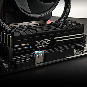 ADATA XPG GAMMIX D10 16GB Kit (2X 8GB) DDR4 3200MHz (PC4-25600) CL16 XMP 2.0 DIMM Memory Module Low Profile Black