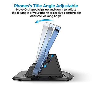 IPOW Anti-Slip Silicone Car Phone Dashboard Pad Mat,Hands-Free Cell Phone Holder for Car/Home/Office Compatible with iPhone 7 7P 6s 6 X XS 8 8P 5S,Galaxy S8 S7 S6 S5, Google Nexus