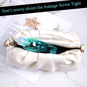 Kitchen GIMS Plastic Travel Bottles with Flip Cap 6 Pack 3.4oz/100ml Travel Shampoo Bottles Travel Size Containers for Shampoo, Conditioner & Lotion with Lables