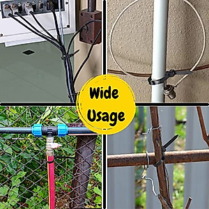 Bates- Cable Zip Ties, 200 Pack, 4 Inch, Zip Ties, Zipties, Cable Tie, Plastic Ties, Tie Wraps, Electrical Cable Ties, Plastic Zip Ties, Black Zip Tie, Plastic Straps, Wire Ties, Cord Ties