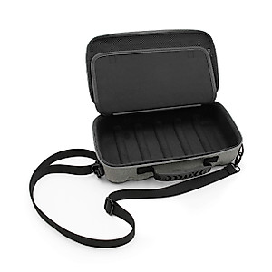 CASEMATIX Gray Audio Mixer Case Compatible With Yamaha AG06MK2 USB Interface or Yamaha AG03MK2 Audio Mixers & Recording Accessories - Includes Carry Case Only with Shoulder Strap and Carry Handle
