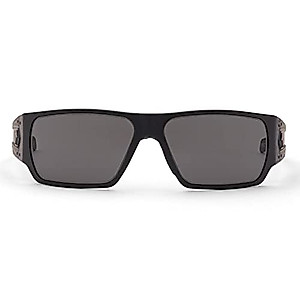 Gatorz Eyewear Specter Sunglasses - Black Aluminum Frame with Blackout Logo Smoked Polarized Lens