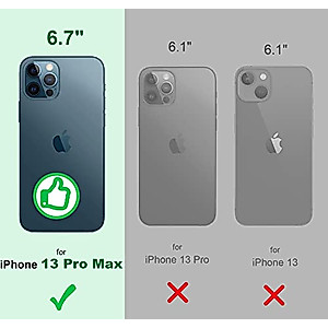 Shields Up iPhone 13 Pro Max Wallet Case with Card Holder & Ring Kickstand, Slim Drop Protection, 6.7" - Clear