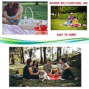 KAZETEC Upgrade Microwave Cover for food, Vented Microwave Splatter Cover, microwave cover for food, Multi-Purpose Colander Kitchen Gadget for Food & Meal Prep, Easy Grip Lid-red-2 sets