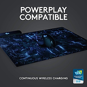 Logitech G502 Lightspeed Wireless Gaming Mouse with Hero 16K Sensor, PowerPlay Compatible, Tunable Weights and Lightsync RGB - Black (Renewed)