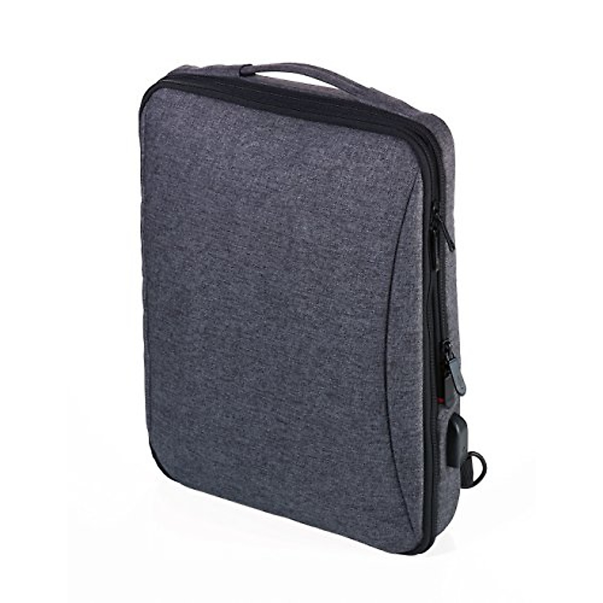 Troika SAFTSACK - RUC70/GY - Business Rucksack - USB charging port, work, university - for charging electronic devices - for documents, laptop, tablet (up to 13''), accessories (EDC) original