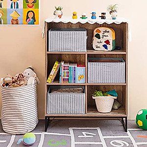 GRANNY SAYS Bundle of 3-Pack Storage Bins for Closet & 3-Pack Rectangle Lidless Storage Bins