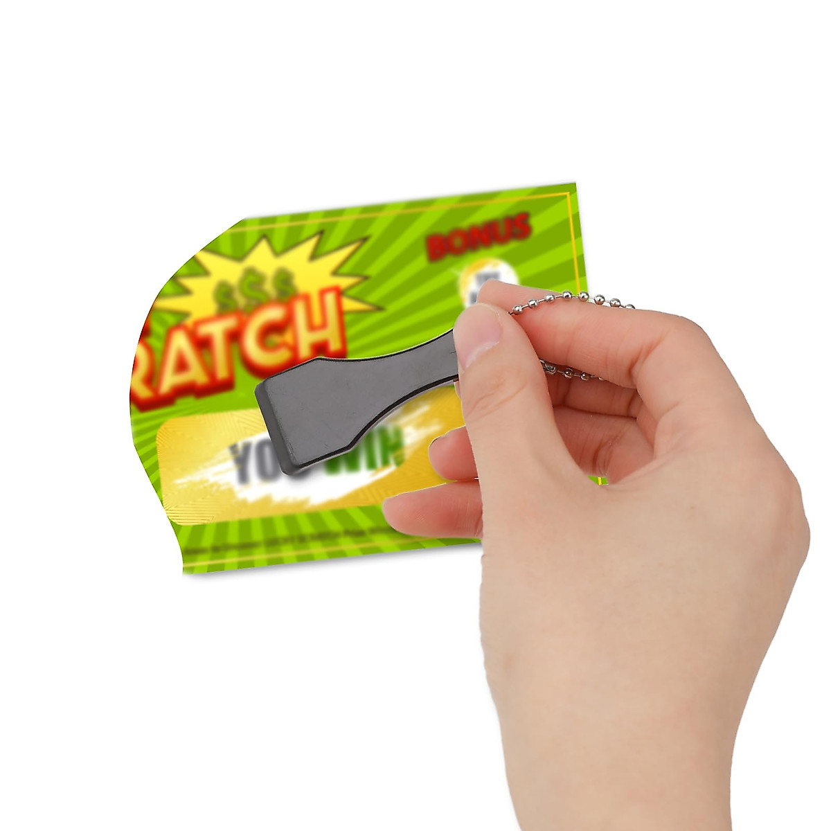 10 Pcs Lottery Ticket Scratcher Scratch Off Scratcher Tool Plastic Scraper Tool Keychain Lotto Scratcher Keyring Scoop Shape Lotto Scratcher Keyring Scraper for Label Sticker Remover Tool Black