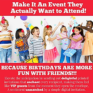 Amanda Creation Colorful Rainbow Crayons themed Birthday Party Fill in Invitations, set of twenty, includes envelopes