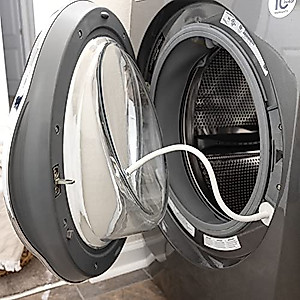 MYMOON HOME Front Load Washer Door Prop with Flexible Suction Cup and Magnetic Attachment, Improves Air Circulation to Reduce Odors, Fits Dryers and Dishwashers, Easy Install (White)