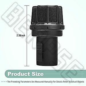 2-1/2-Inch Vacs Vacuum Diffuser Muffler CMXZVBE38660 for Craftsman CMXEVBE17596 Shop Wet/Dry Vacuum Cleaner Attachment, Reduce Noise