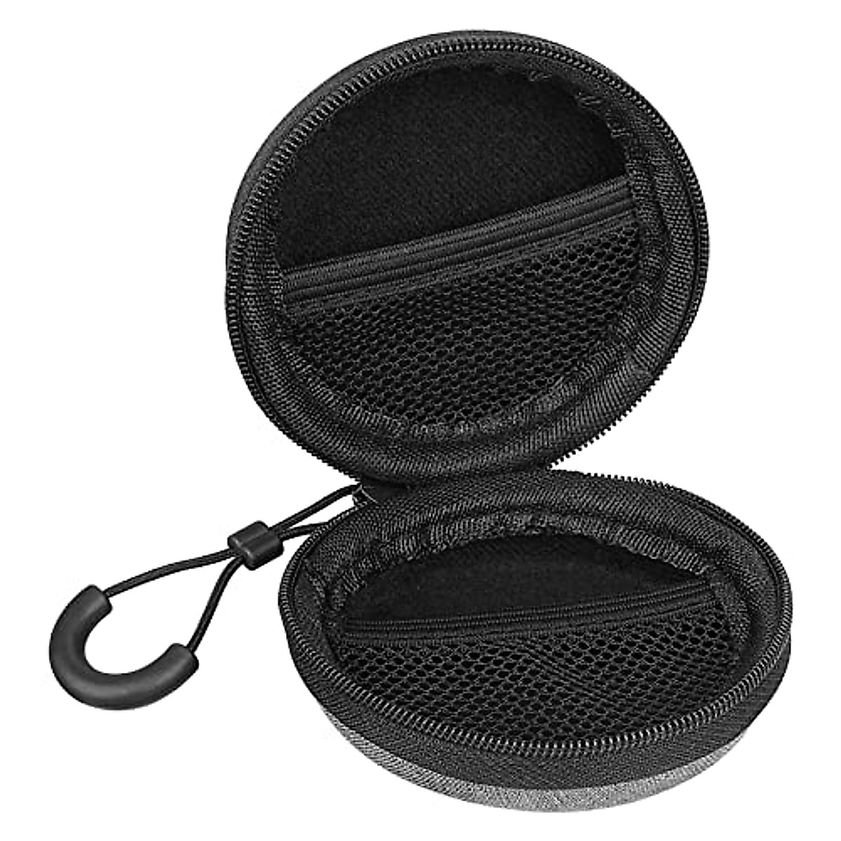 Geekria Shield Headphones Case Compatible with Soundcore Sleep A10 Wireless Bluetooth Earbuds Case, Replacement Hard Shell Travel Carrying Bag with Cable Storage (Grey)