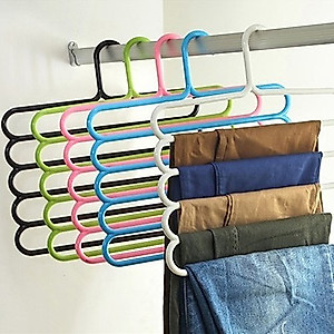 shlutesoy 5Layer Multifunctional Anti Skid Dry Wet Use Scarf Hanger Creative Towel Rack