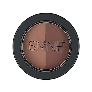 IS'MINE Single Duo Matte Eyeshadow, Dual Color, Longwear, Red Light Brown Eye Makeup for Day & Night